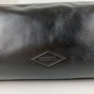 Fossil | Bags | Fossil Framed Shave Kit Black Nwt | Poshmark